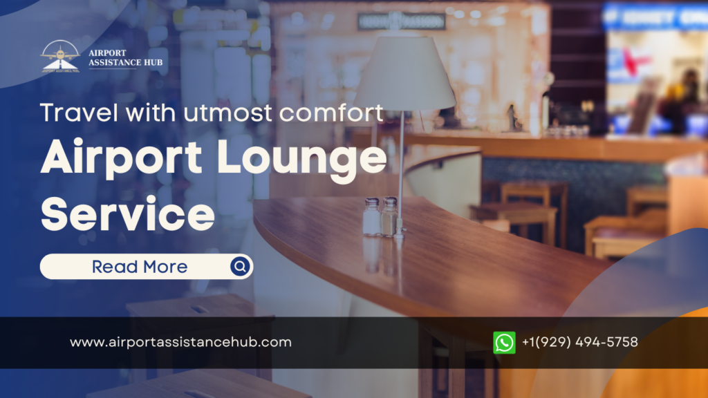 What services and amenities are provided at airport lounge